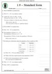 Edexcel - Standard form - Revision Guide