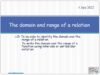 Maths IGCSE E3.12 The domain and the range